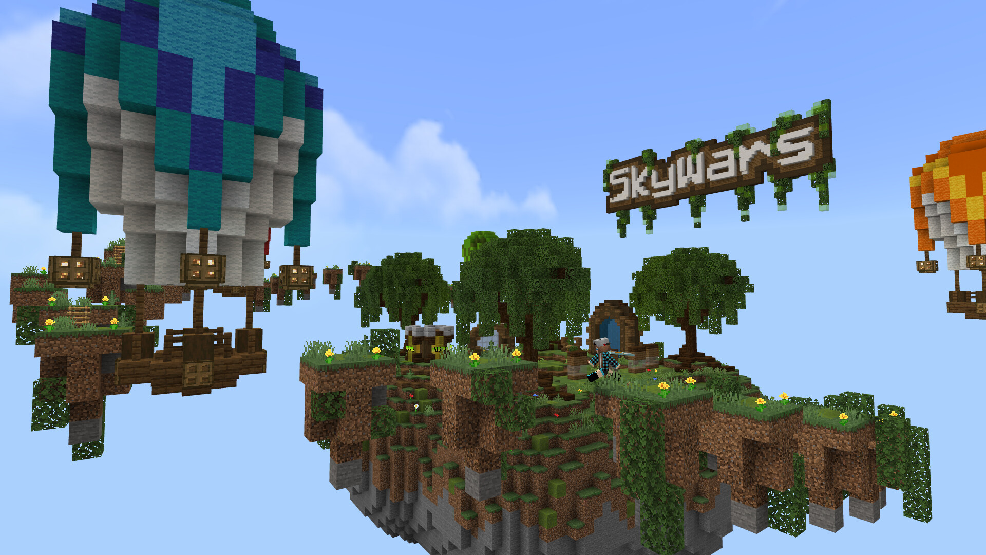 SkyWars (10 Maps) (MAP MINECRAFT BEDROCK) Minecraft Map