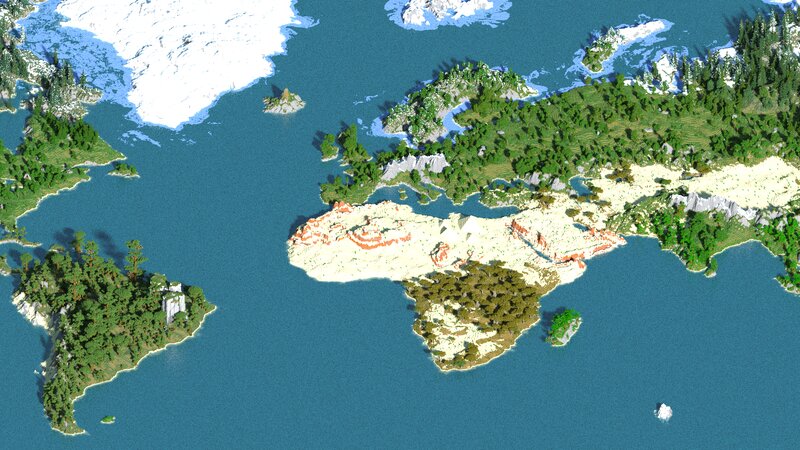 Mini earth map 3000x2000 Minecraft Map