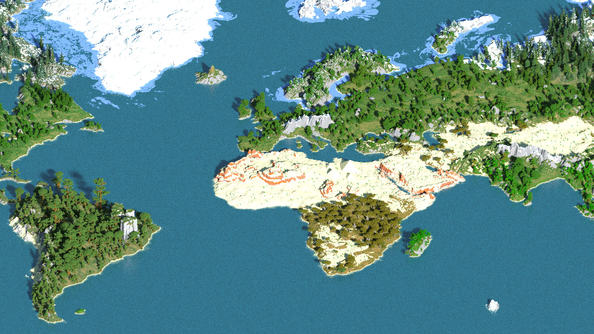 Mini earth map 3000x2000 Minecraft Map