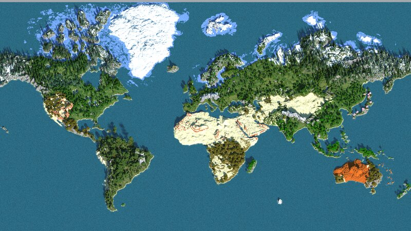 Mini earth map 3000x2000 Minecraft Map