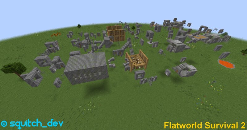Flatworld Survival 2 Minecraft Map