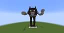 Geodude with batman mask and human legs statue Minecraft Map