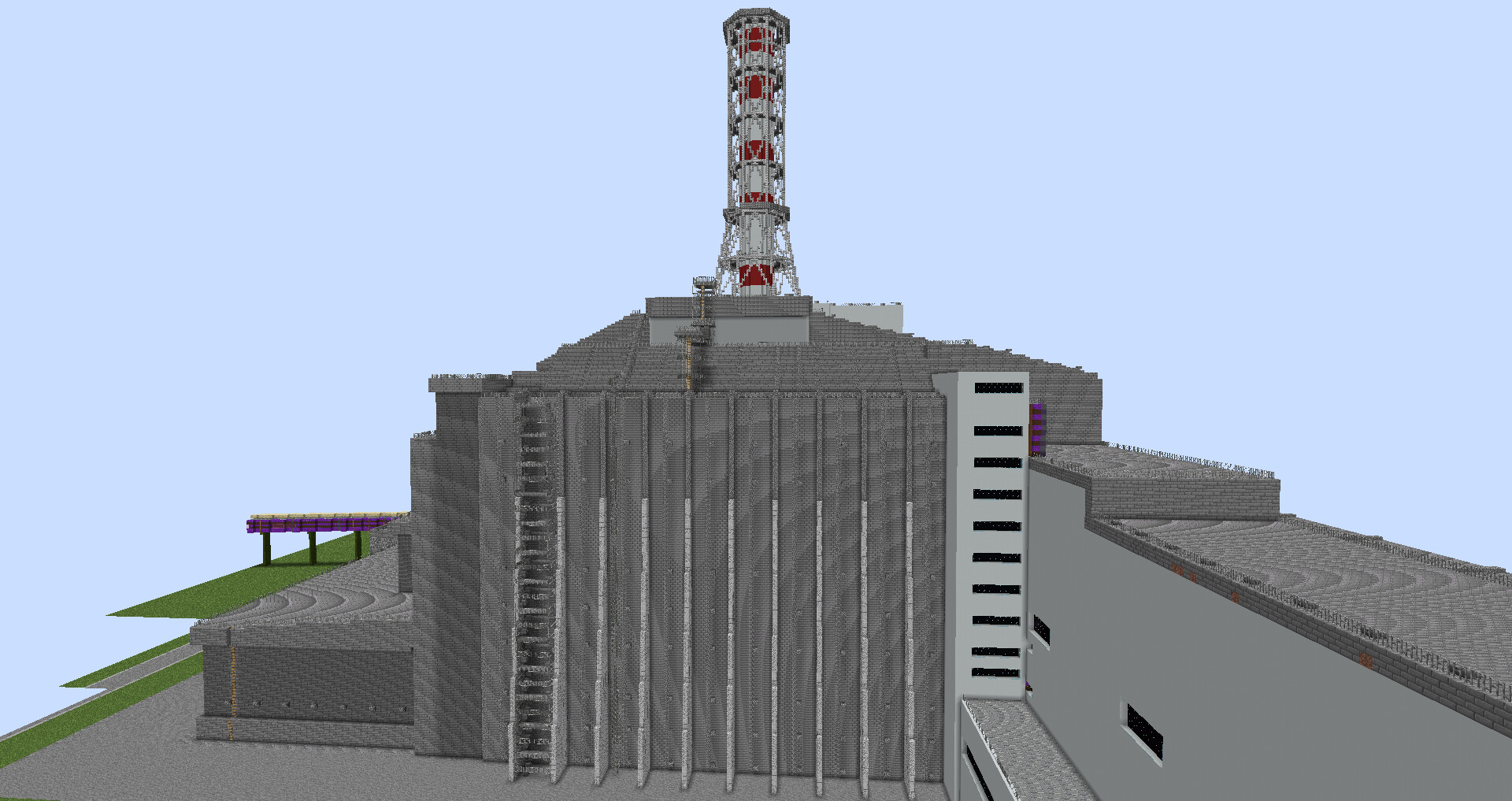 CHERNOBYL ЧЕРНОБЫЛЬСКАЯ АЭС НА МОМЕНТ 1990 ГОДА Minecraft Map