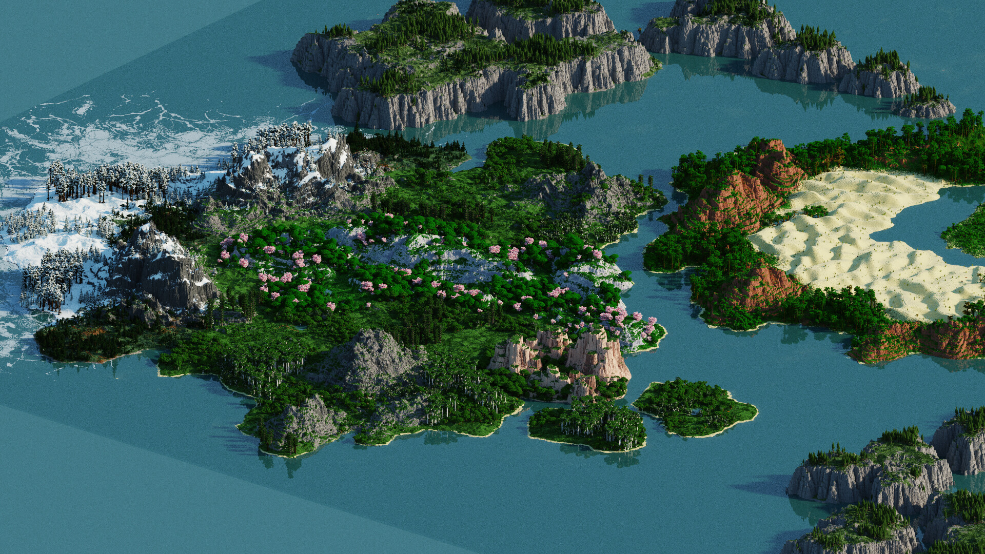 Hazarsk - 8000x8000 | 1.19+ | Landscape & Survival Map | Dungeon ...