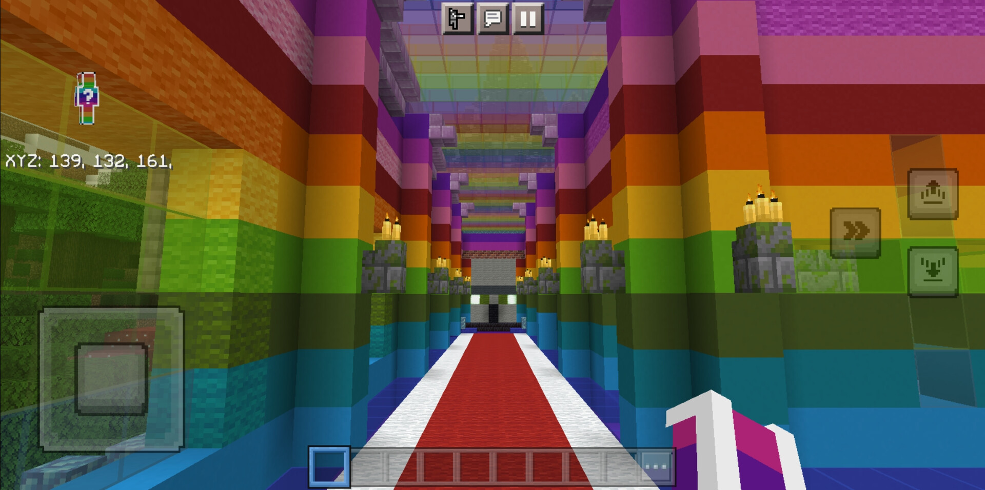 Rainbow Mansion [Bedrock] Minecraft Map