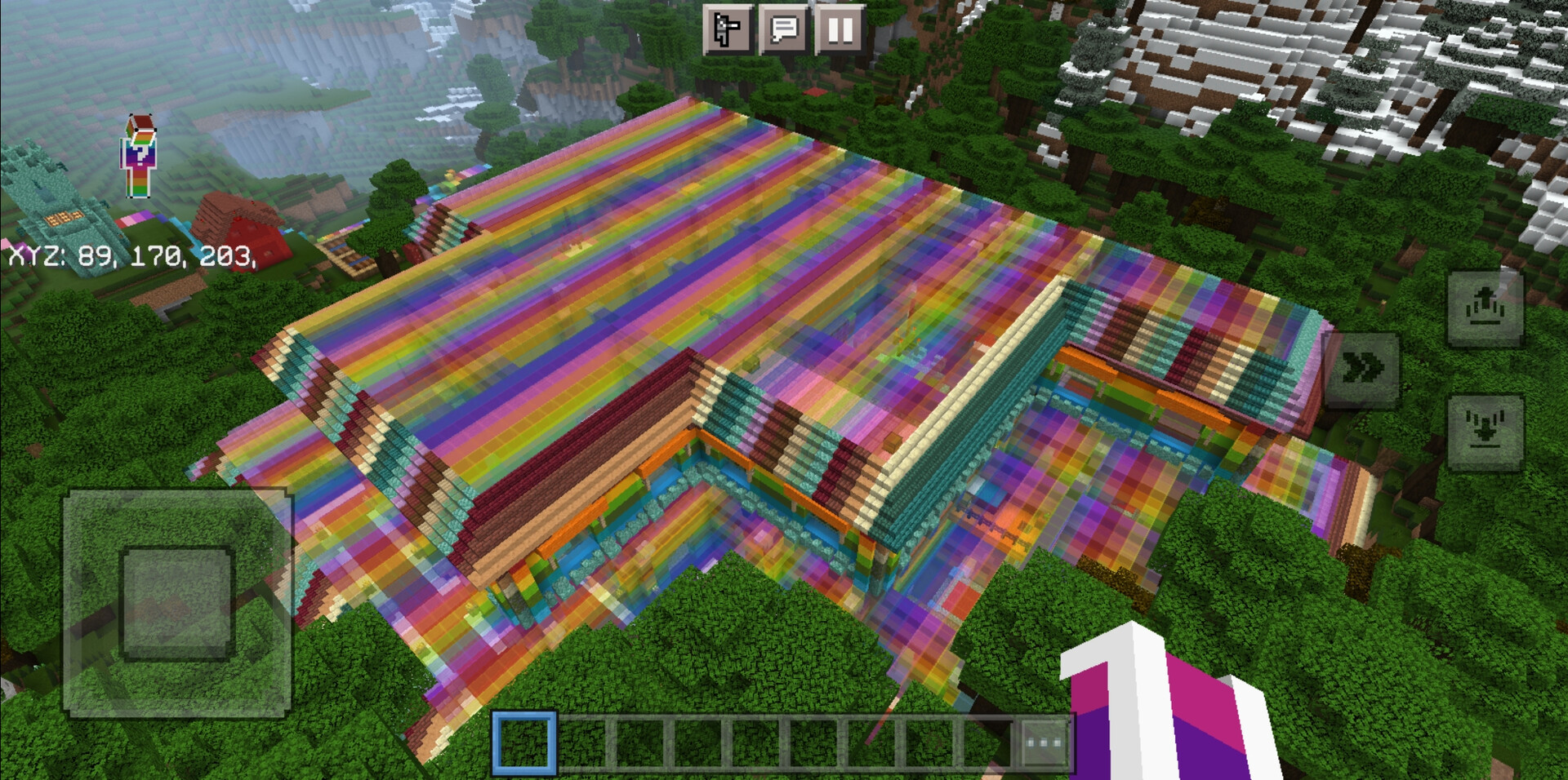Rainbow Mansion [Bedrock] Minecraft Map