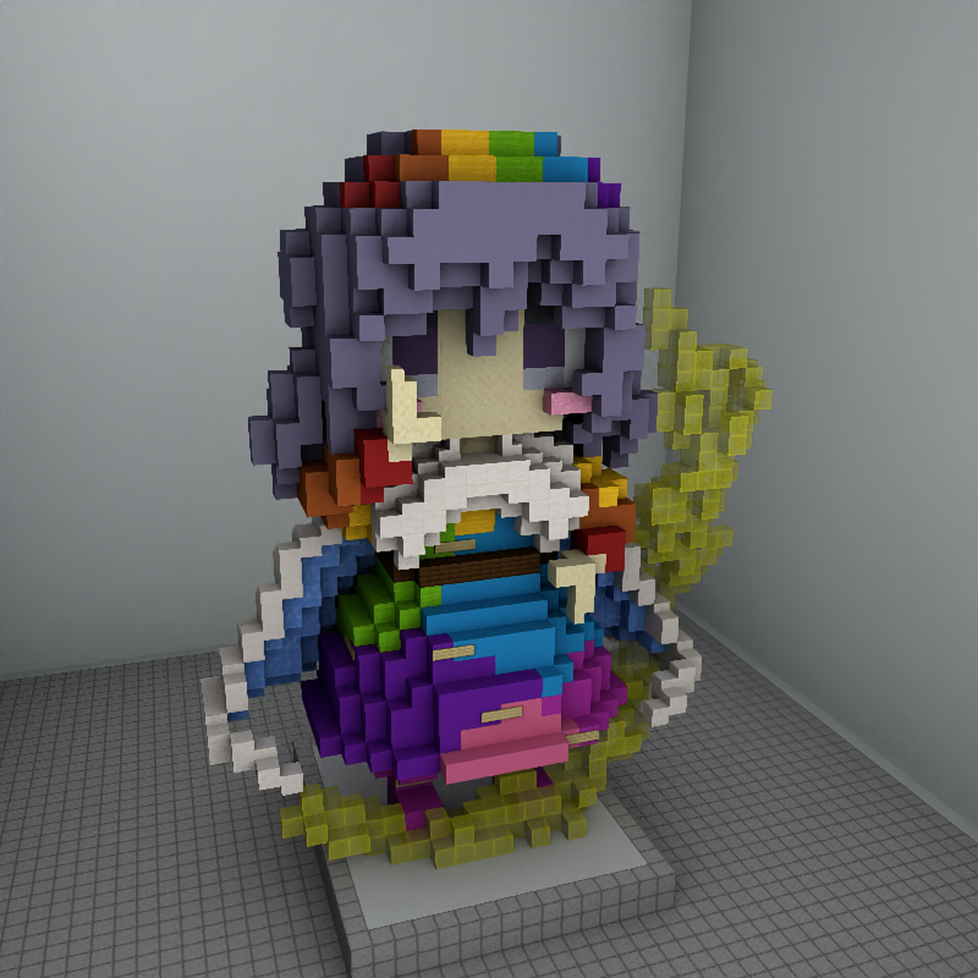 MSC 012 Nendoroid Figurine （Touhou Tenkyu）天弓千亦 Minecraft Map