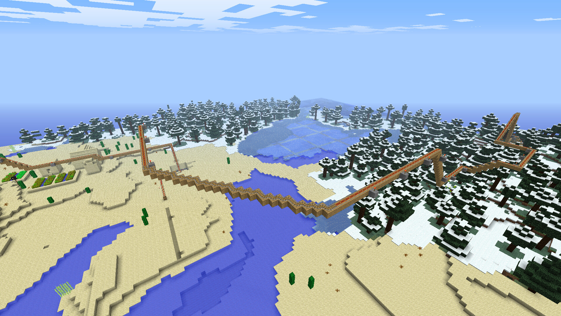 Roller Coaster Map 1.6.4 (FIXED) Minecraft Map