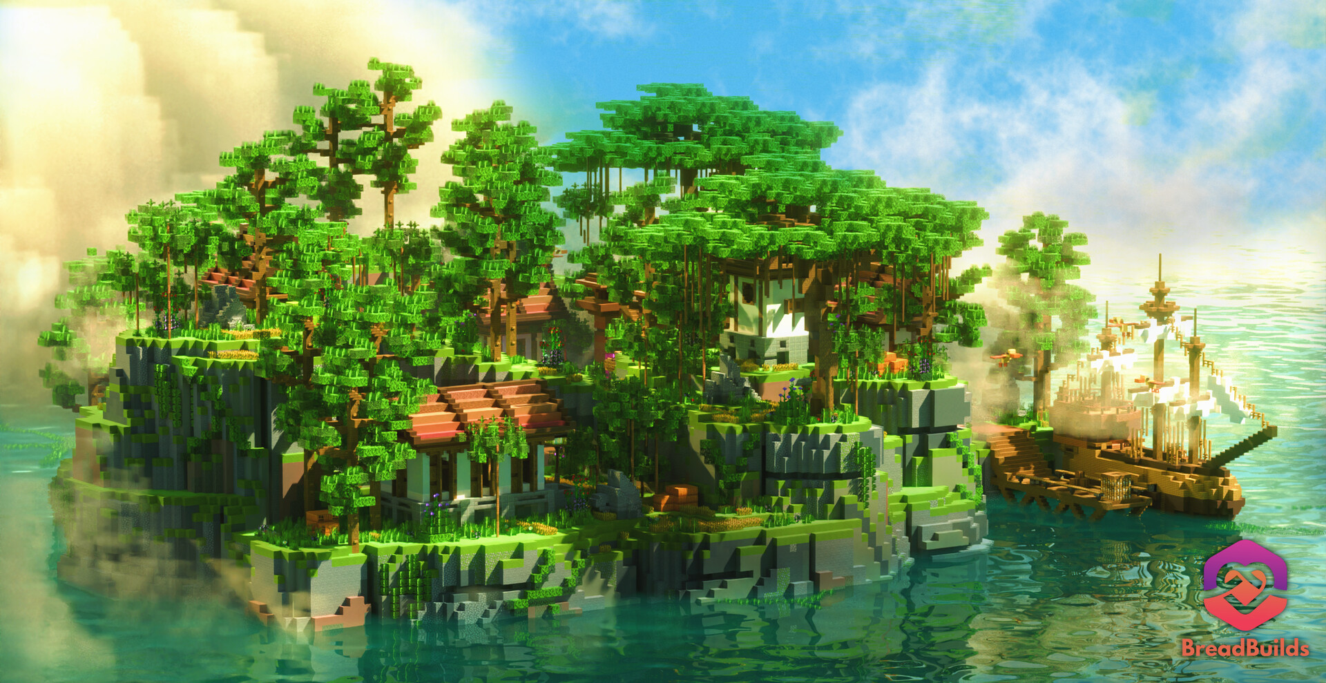 Green Nature Spawn Minecraft Map