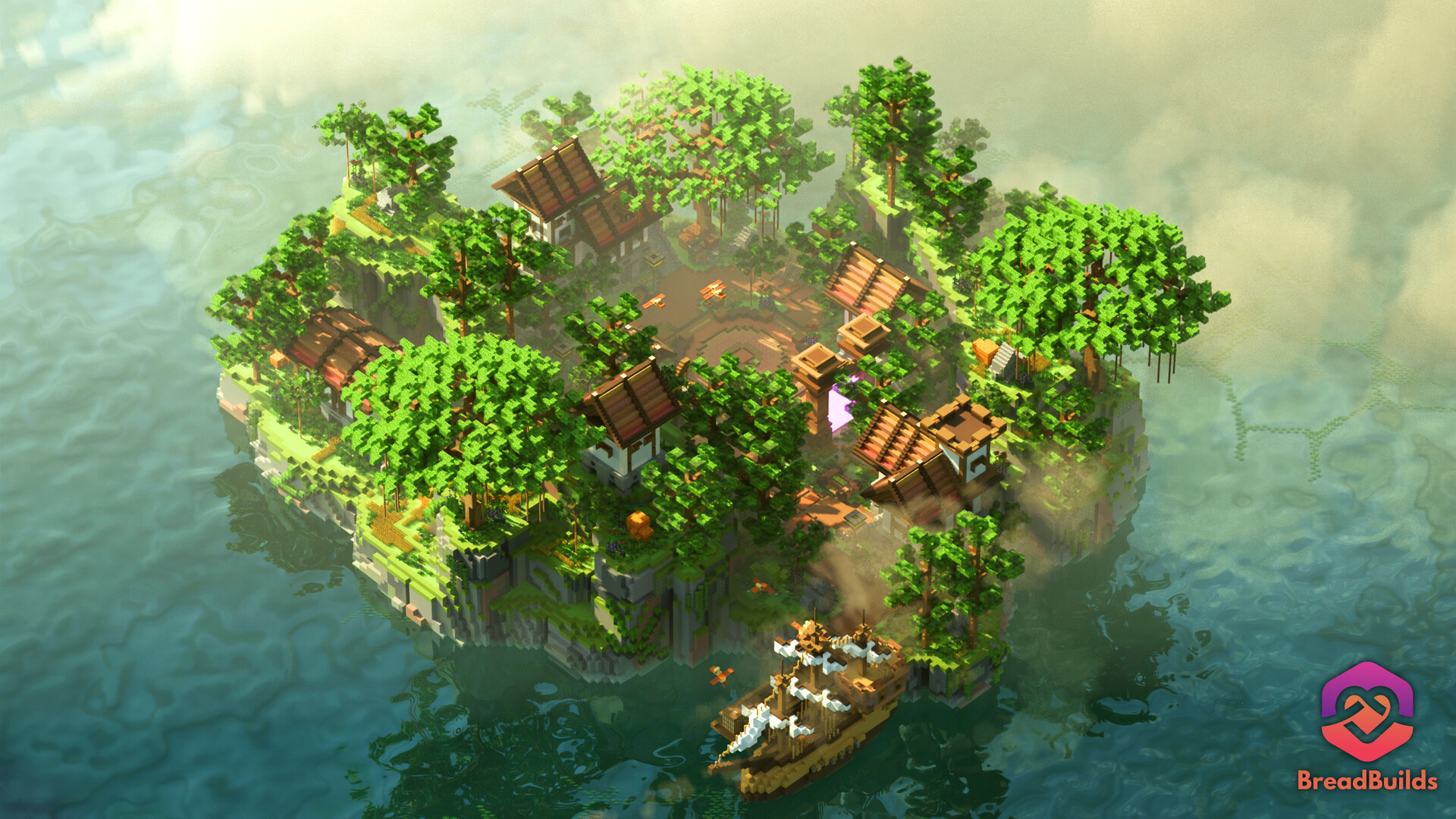 Green Nature Spawn Minecraft Map