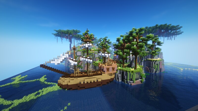 Green Nature Spawn Minecraft Map