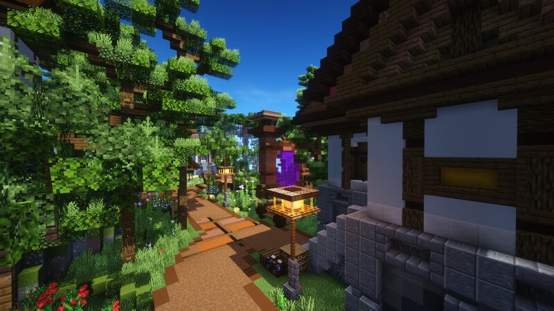 Green Nature Spawn Minecraft Map