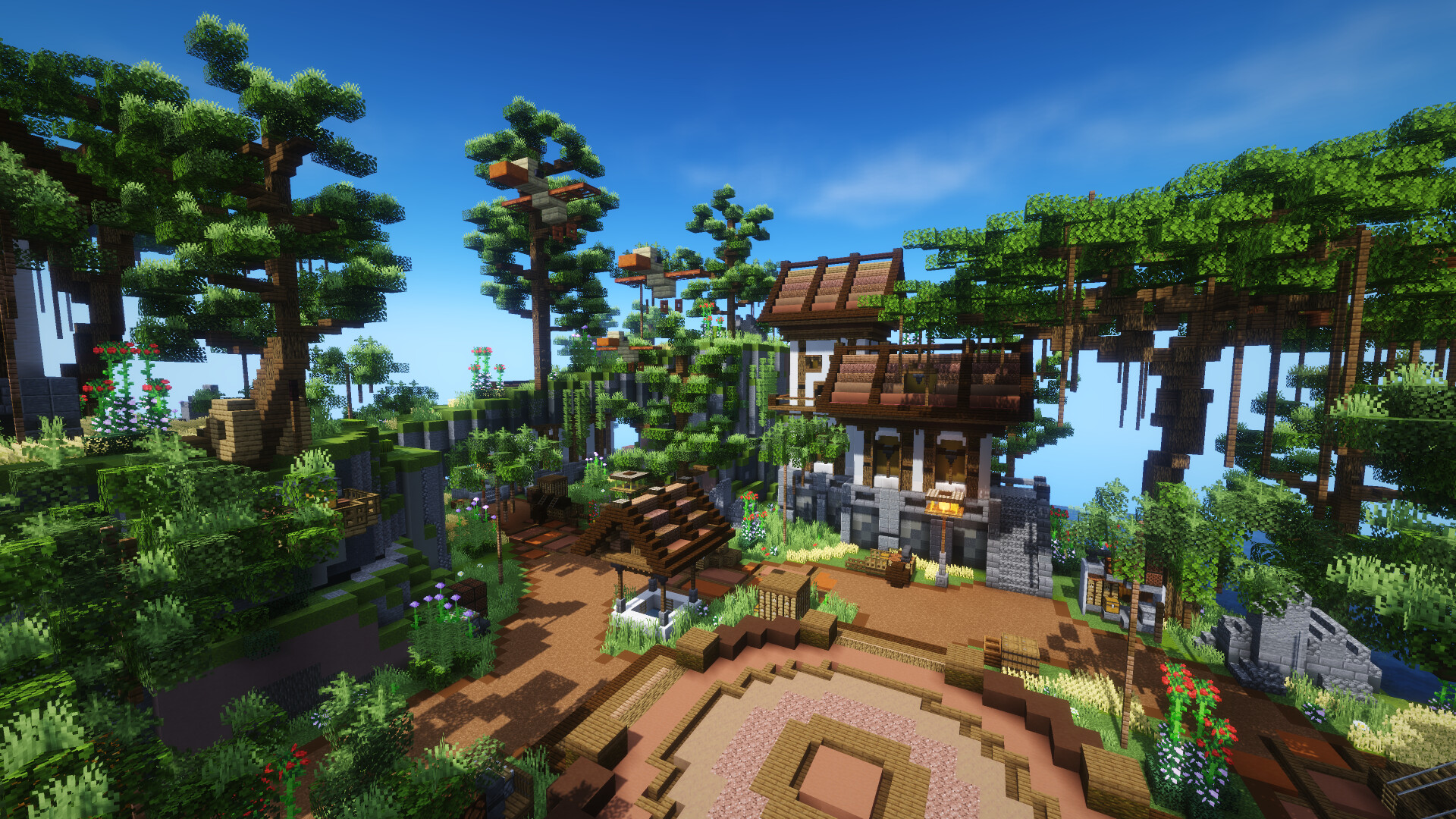 Green Nature Spawn Minecraft Map