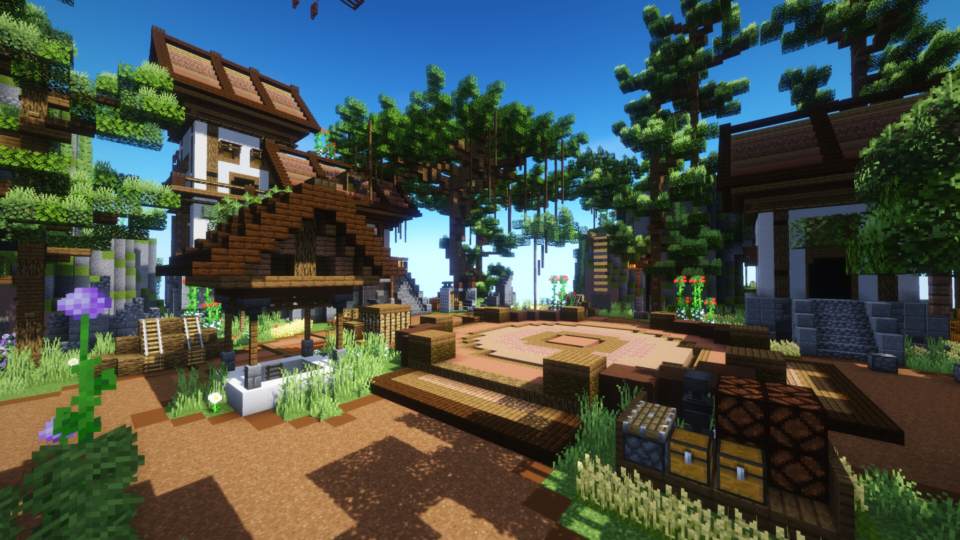 Green Nature Spawn Minecraft Map