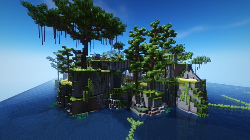 Green Nature Spawn Minecraft Map
