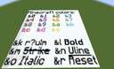 ColorCodes MAPART chat-color-codes-guide Minecraft Map
