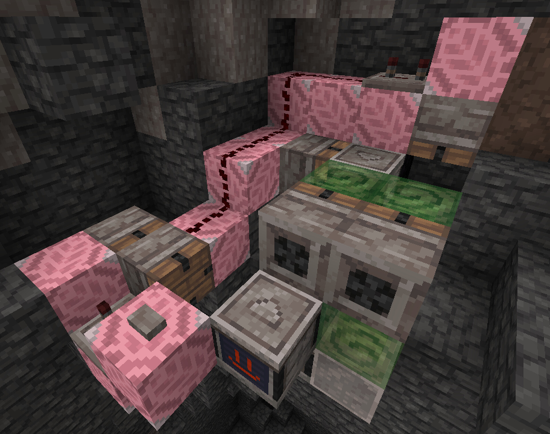 Horizontal bi-directional flying Machine with docking bays Minecraft Map