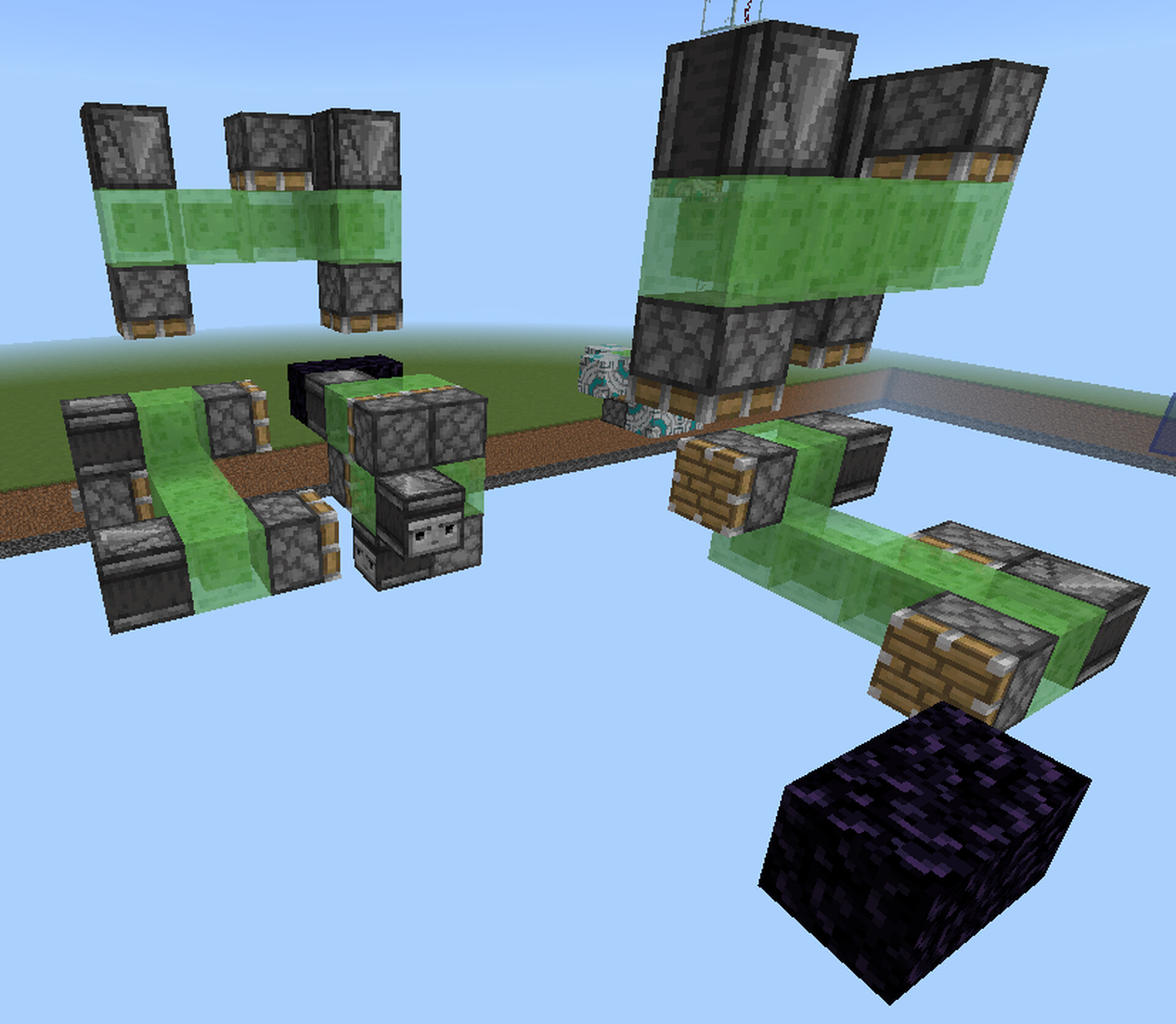 Horizontal bi-directional flying Machine with docking bays Minecraft Map