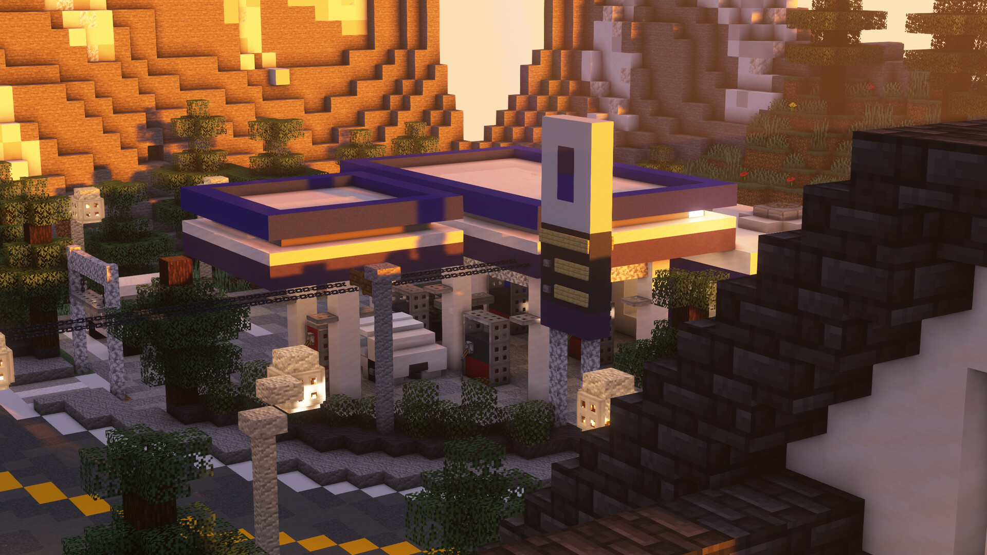 Mountain Gas Station | Fully Complete | DOWNLOAD AVILABLE SOON! Minecraft Map