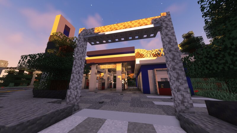 Mountain Gas Station | Fully Complete | DOWNLOAD AVILABLE SOON! Minecraft Map