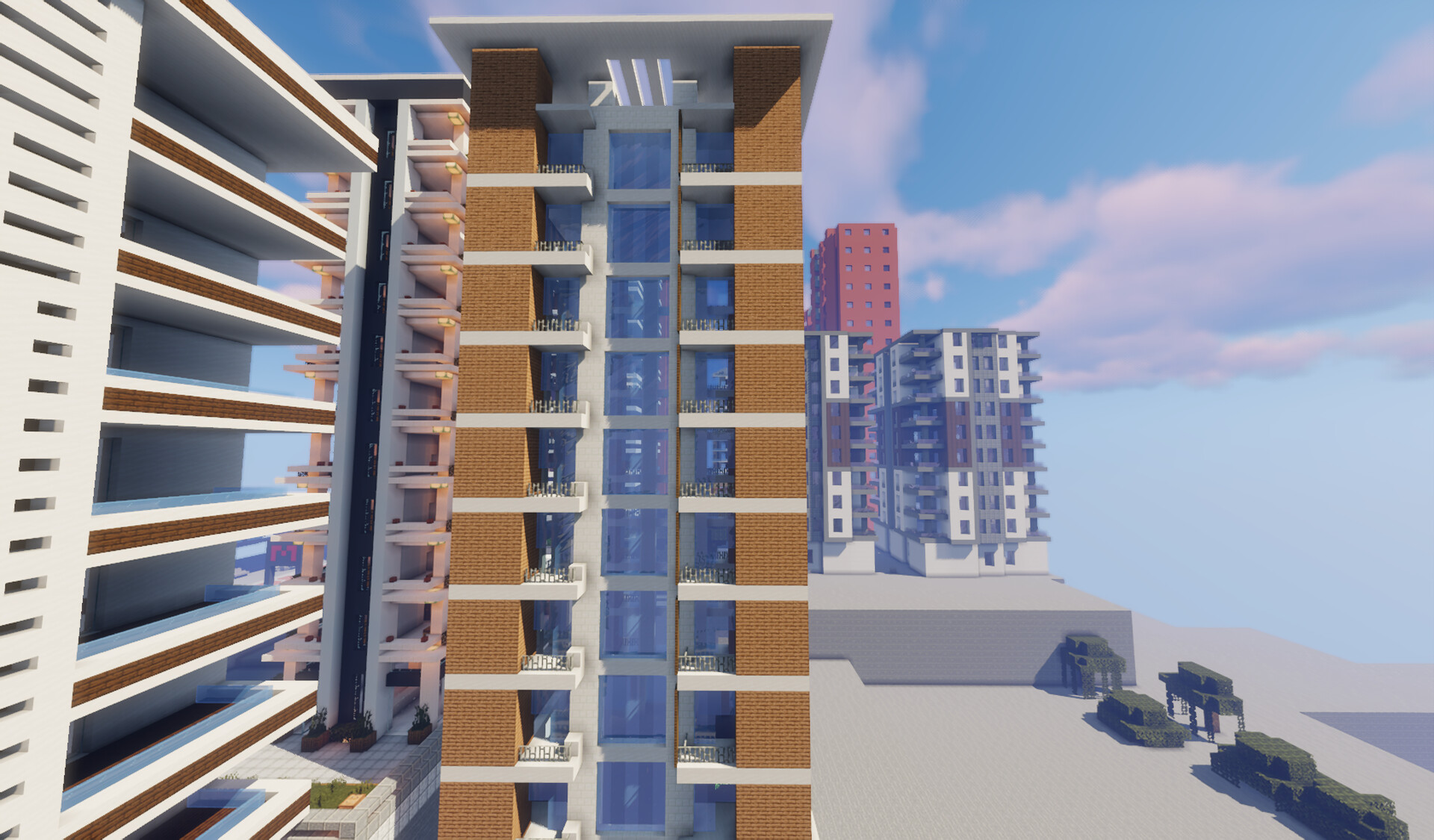 Modern residential building Minecraft Map