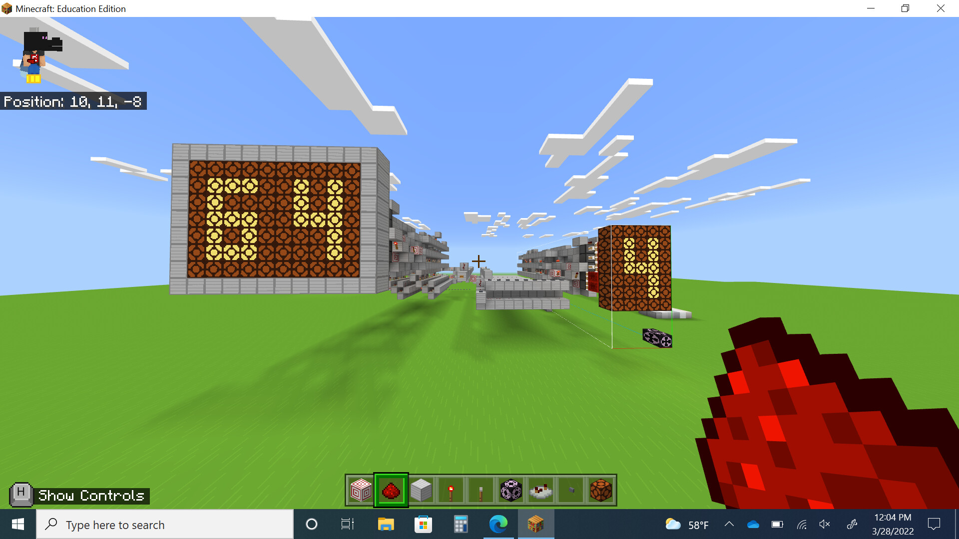 Compact, fast redstone 7 segment display Minecraft Map