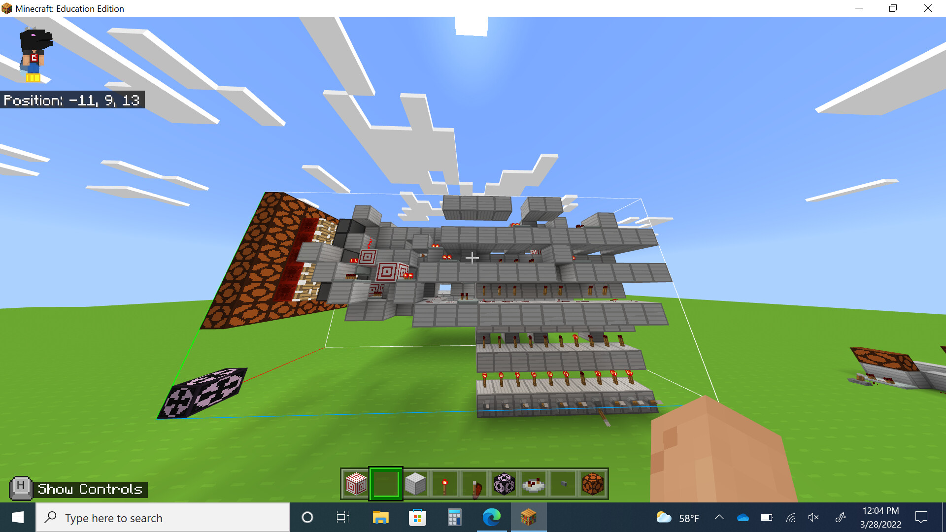 Compact, fast redstone 7 segment display Minecraft Map