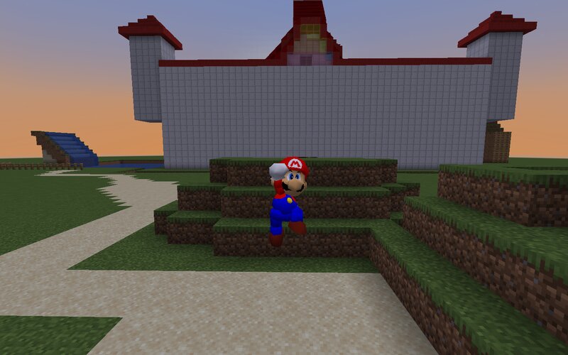 Sm64 but it is actually made by me. Minecraft Map