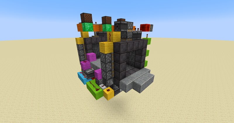 3x3 Redstone Airlock (now with surround sound) Minecraft Map