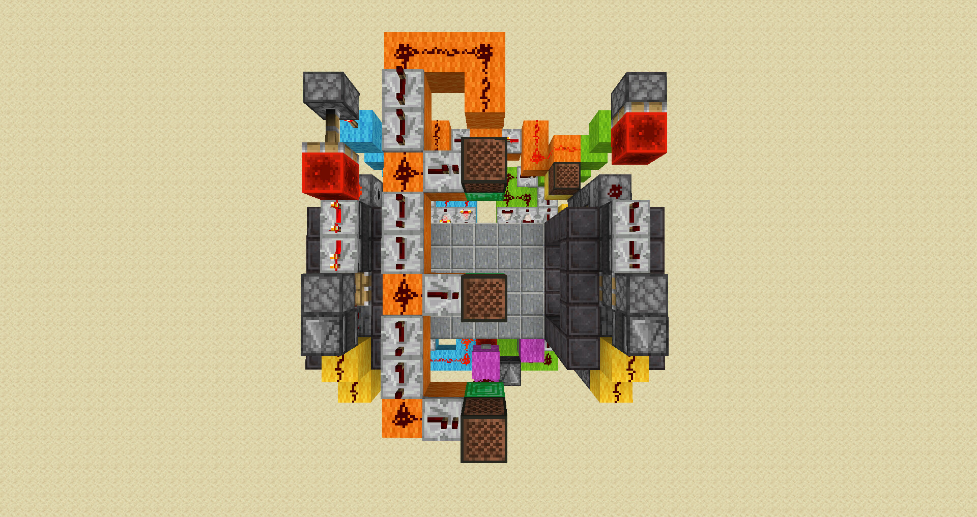 3x3 Redstone Airlock (now with surround sound) Minecraft Map