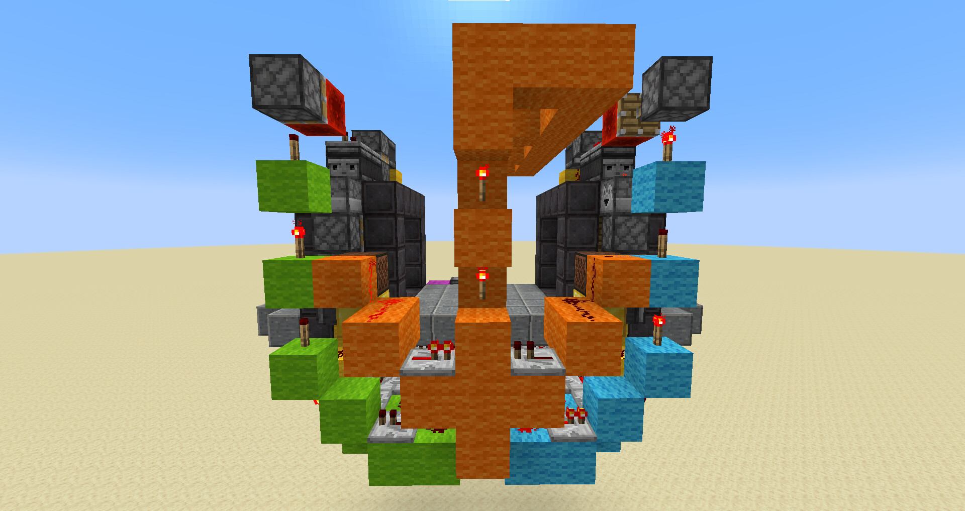 3x3 Redstone Airlock (now with surround sound) Minecraft Map