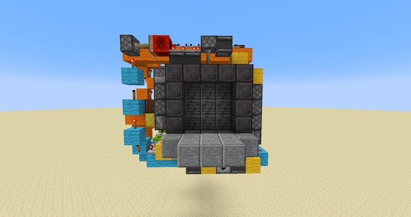 3x3 Redstone Airlock (now with surround sound) Minecraft Map
