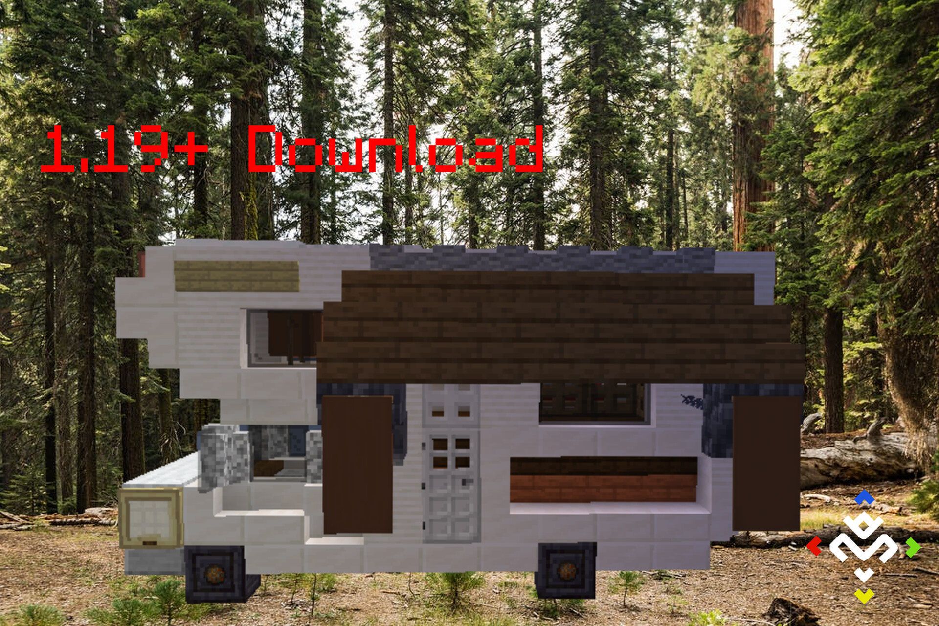 Detailed CAMPING Van l 1.19+ Download Minecraft Map