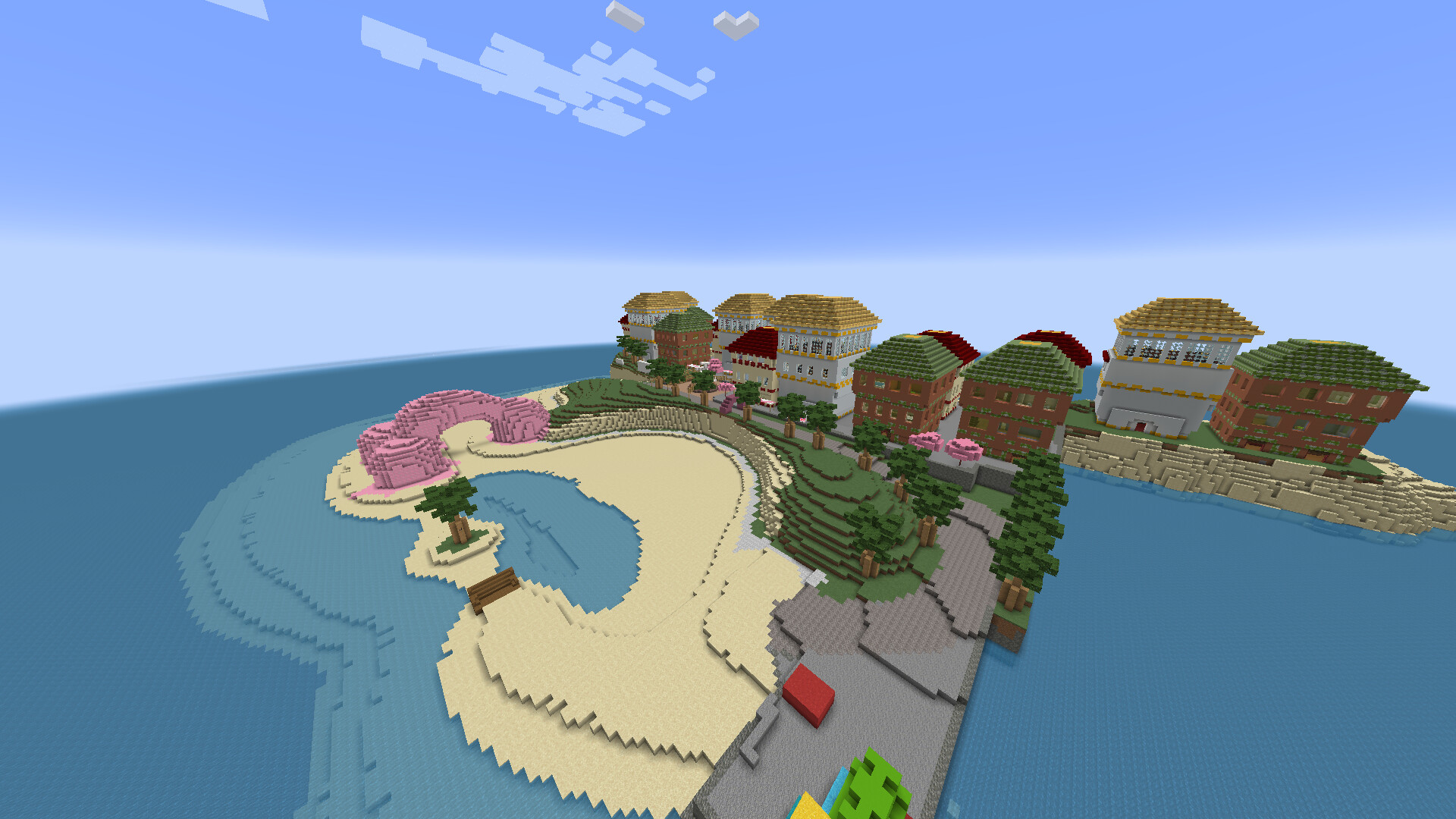 GCN Peach Beach - Mario Kart Double Dash / Mario Kart Wii Minecraft Map