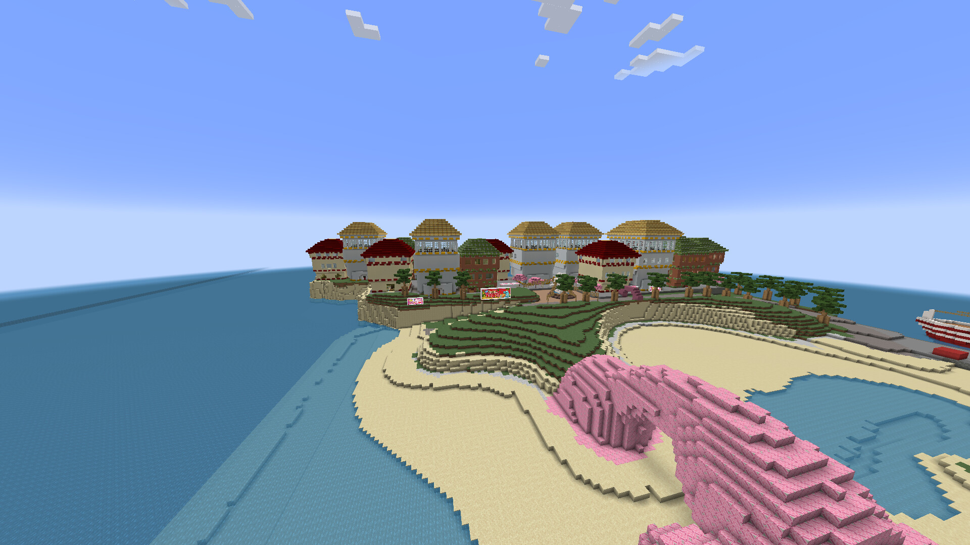 GCN Peach Beach - Mario Kart Double Dash / Mario Kart Wii Minecraft Map