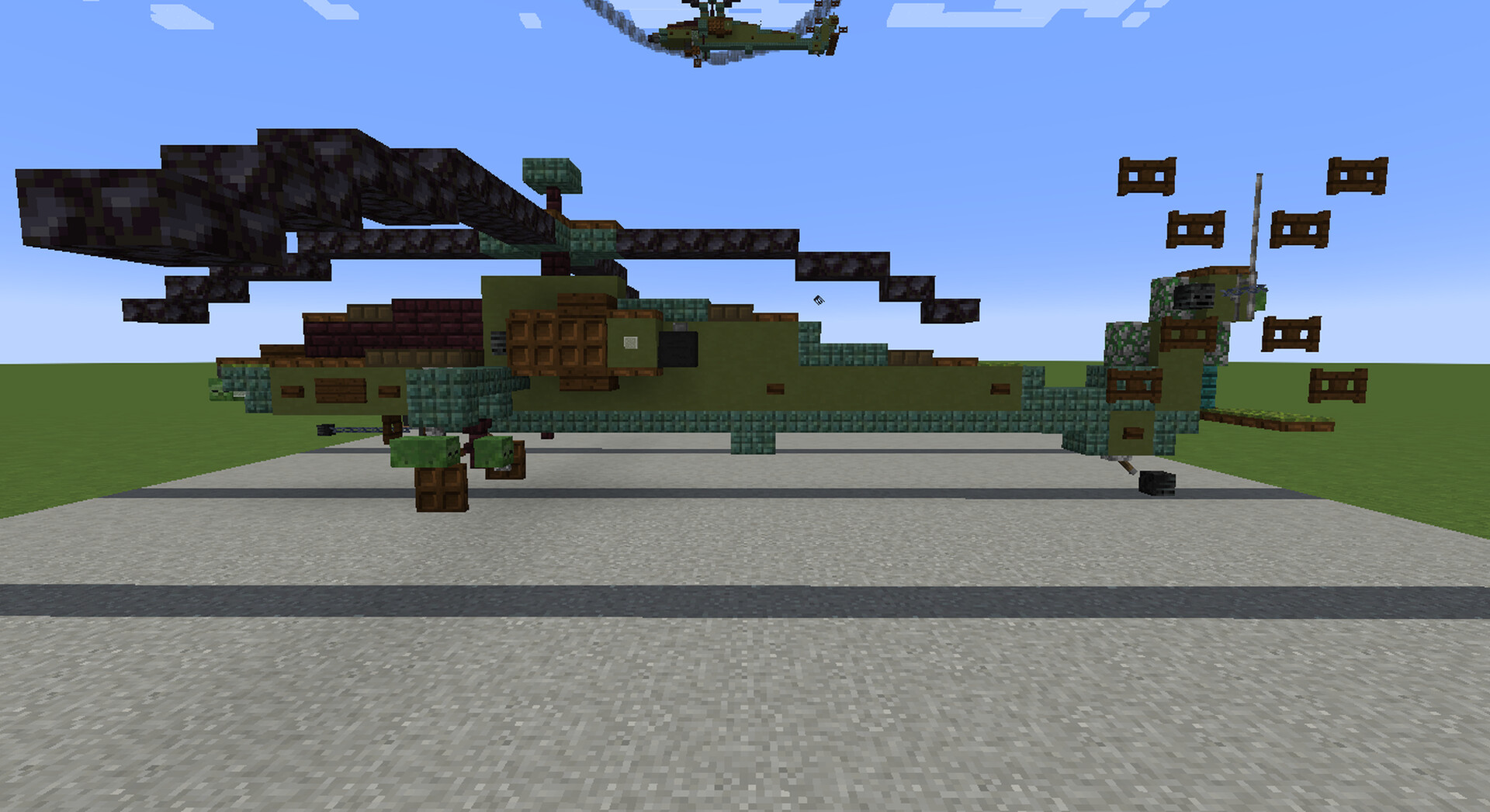 AH-64D Apache Longbow Firing it's M230 Chain Gun, Hydra 70 and AGM-114 Hellfire (Ground / Midair ...