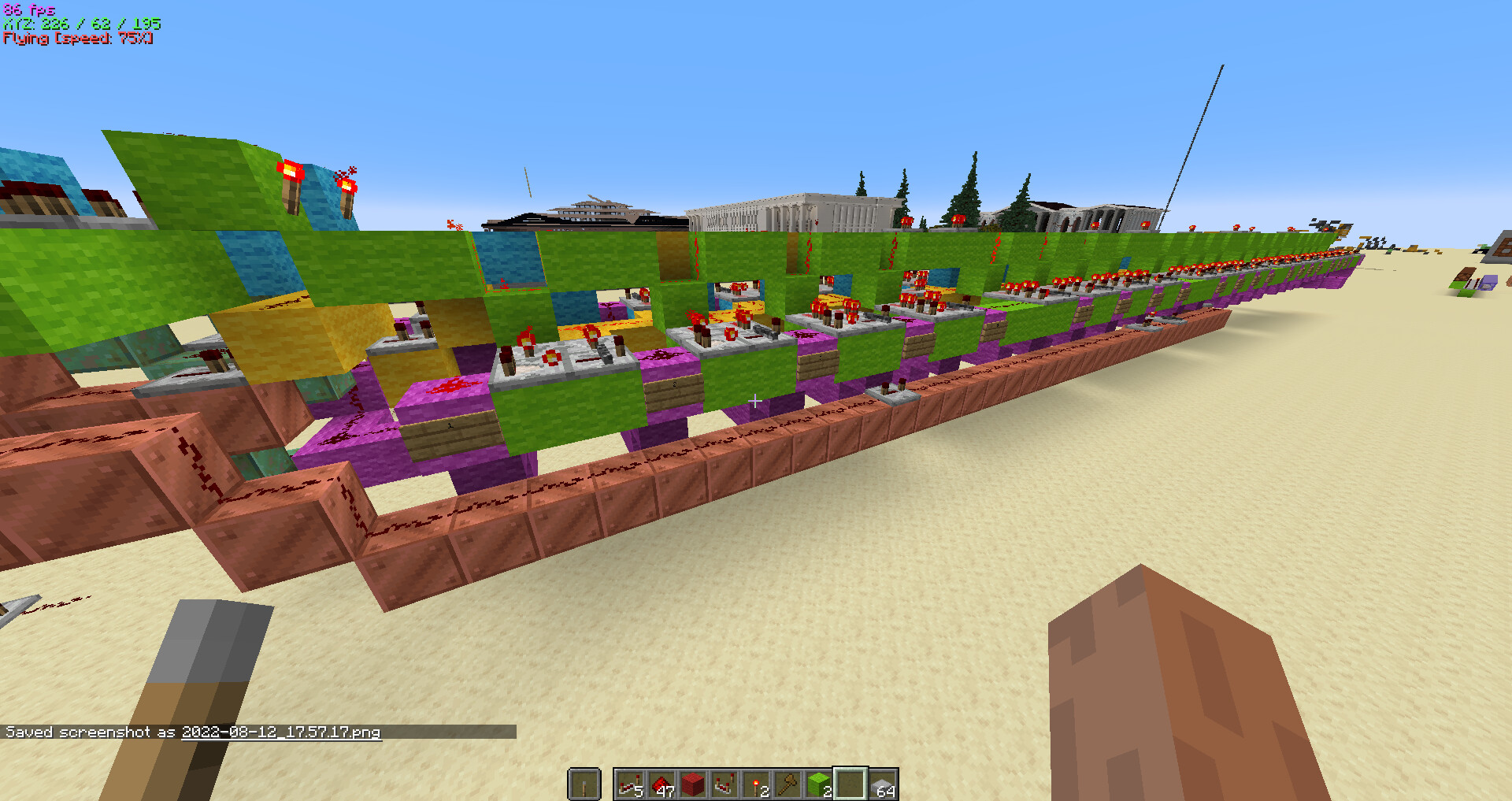 22 bit Redstone Shifter Minecraft Map