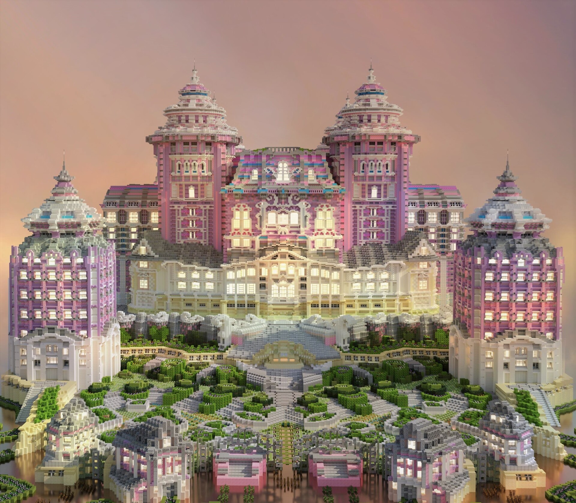 Pink Chateau Minecraft Map