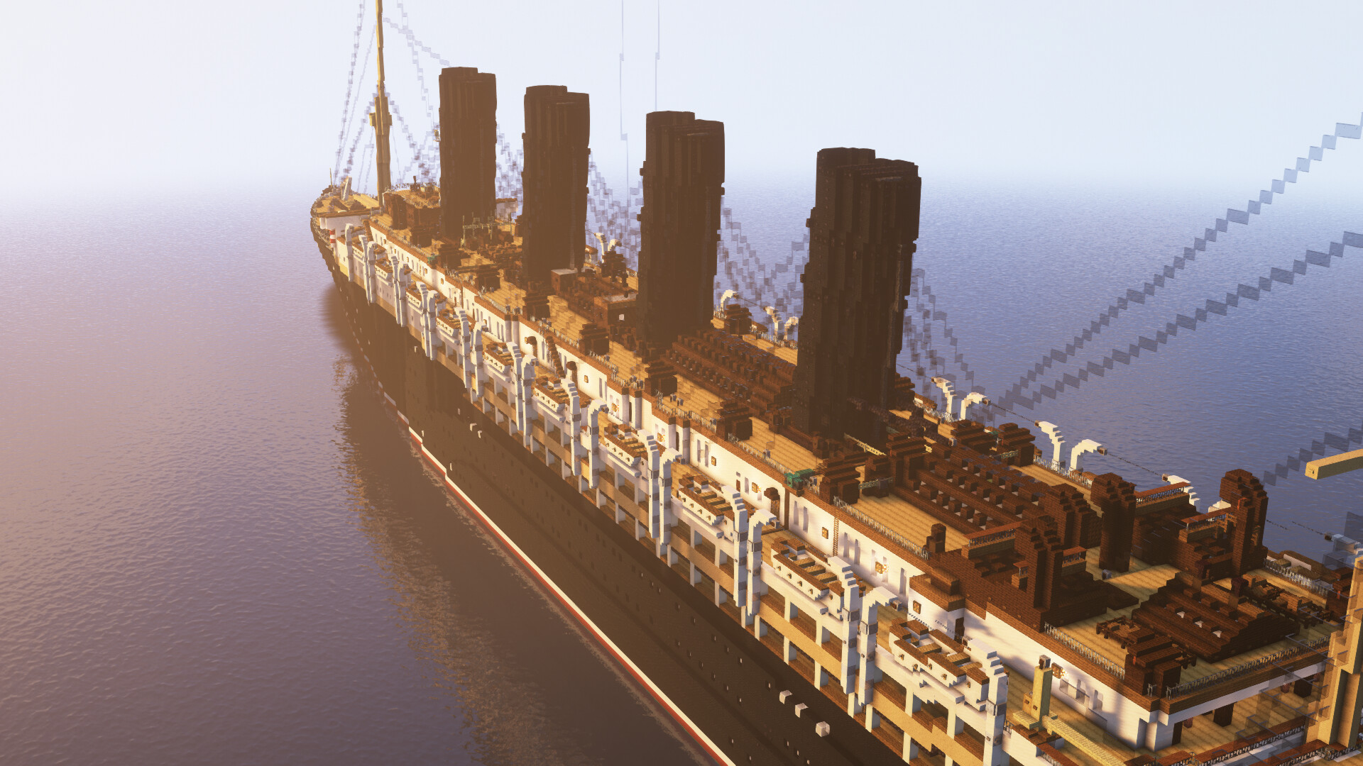 RMS Lusitania WW1 & Sea Trials 1.8:1 Scale Minecraft Map