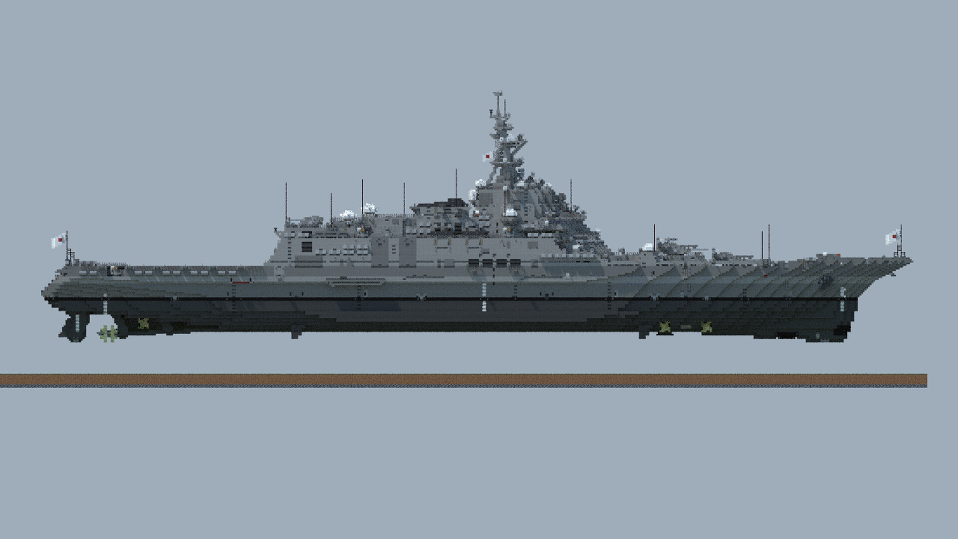 Mikasa class Missile Cruiser [Fictional][Remake] Minecraft Map