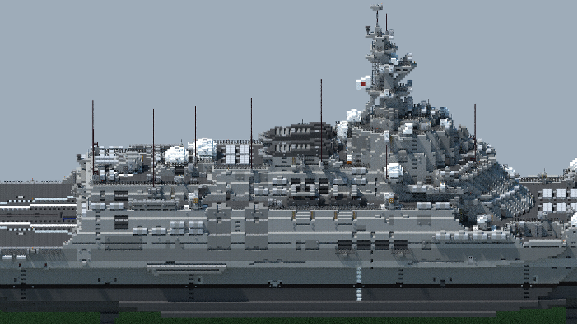 Mikasa class Missile Cruiser [Fictional][Remake] Minecraft Map