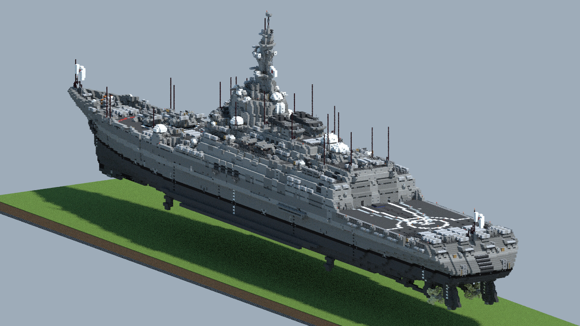 Mikasa class Missile Cruiser [Fictional][Remake] Minecraft Map