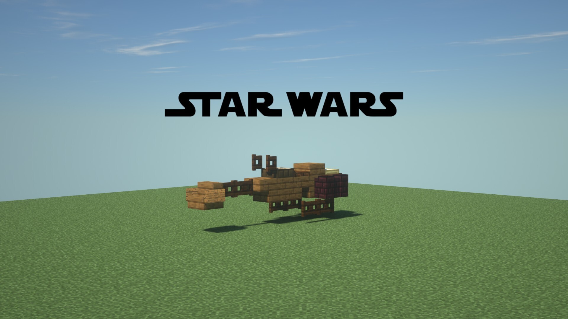Star Wars: 74-Z Speeder Bike Minecraft Map