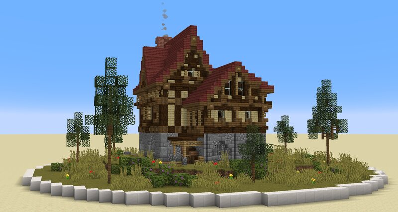 Minecraft Mittelalter Fachwerkhaus - Map Download Minecraft Map