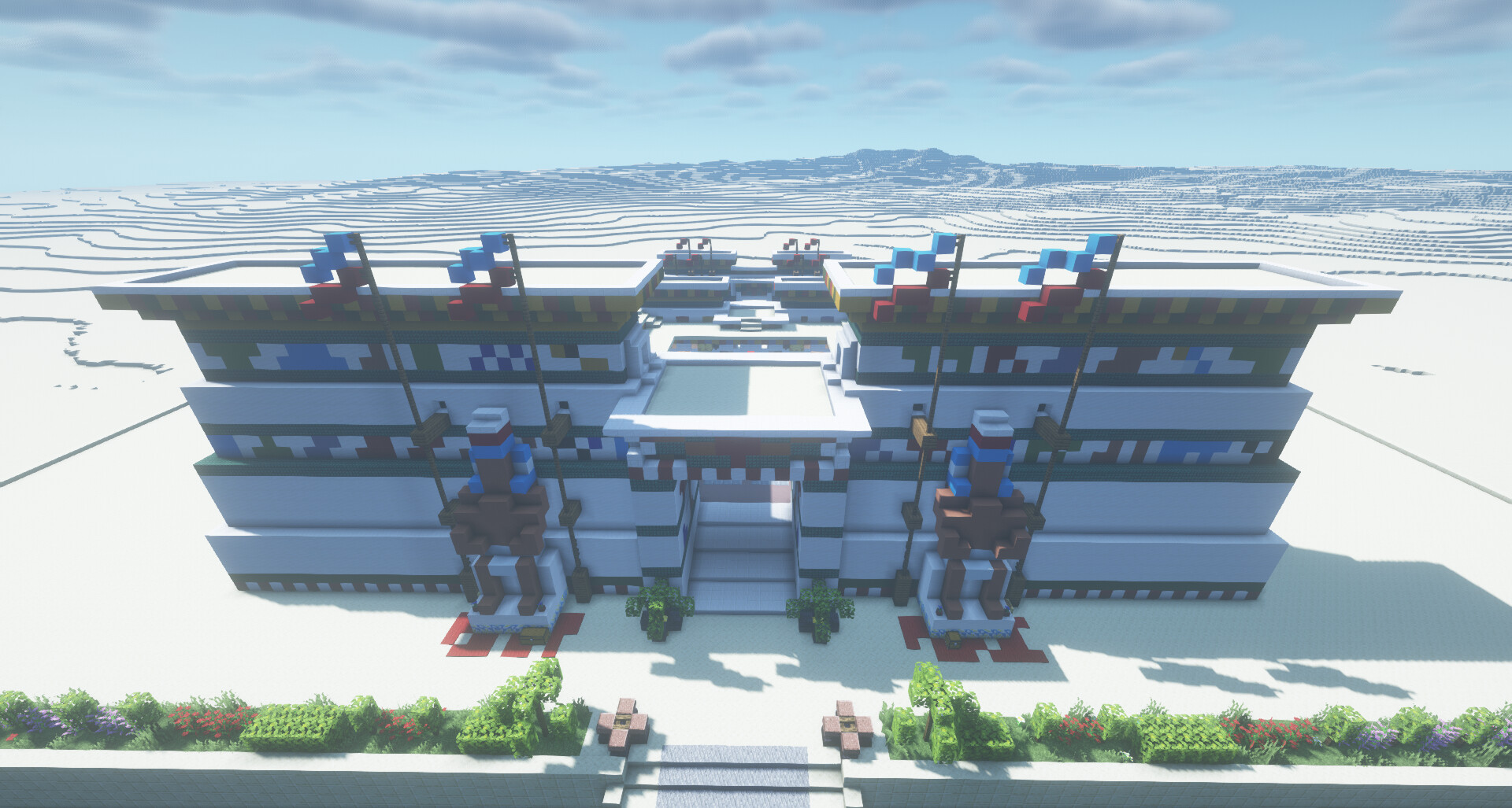 Egyptian temple in Memphis: based off ac origins version Minecraft Map