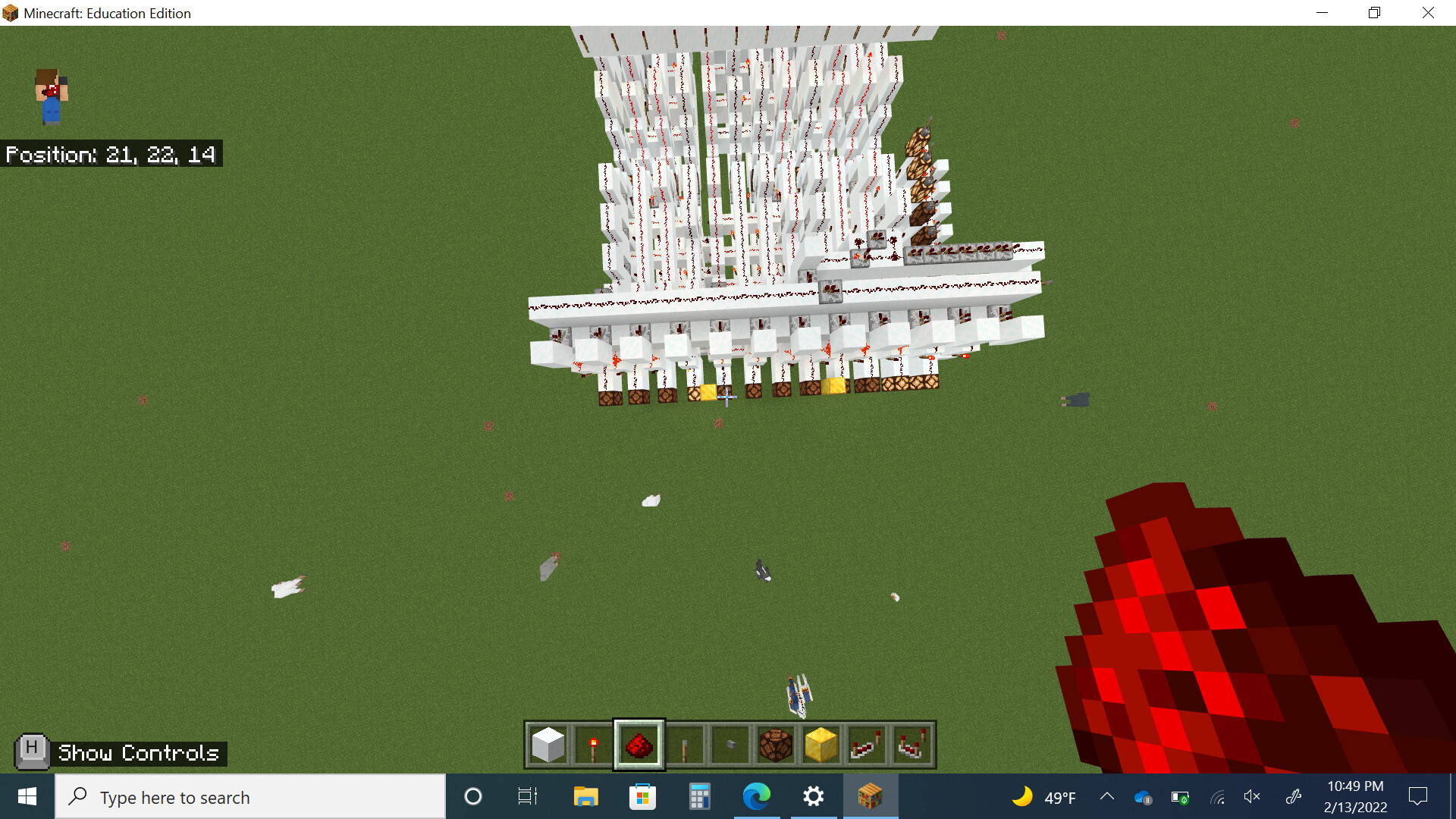 Binary to BCD Minecraft Map