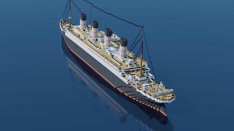 RMS Titanic 1:1 Exterior Only (Bedrock+Java) Minecraft Map