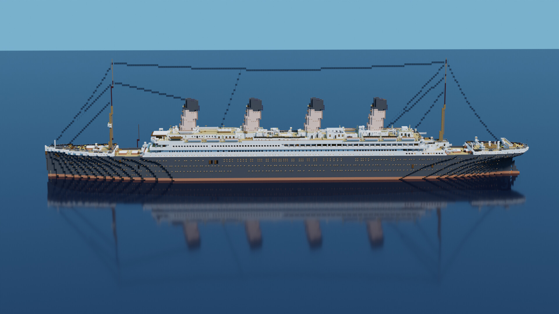 RMS Titanic 1:1 Exterior Only (Bedrock+Java) Minecraft Map