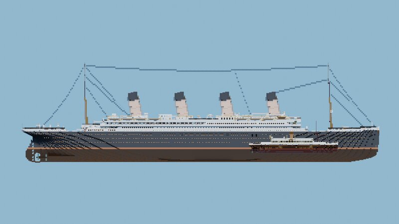 RMS Titanic 1:1 Exterior Only (Bedrock+Java) Minecraft Map