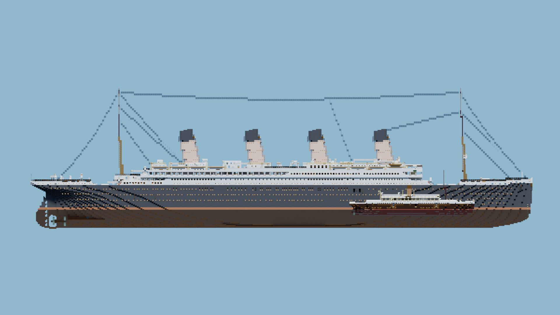 RMS Titanic 1:1 Exterior Only (Bedrock+Java) Minecraft Map